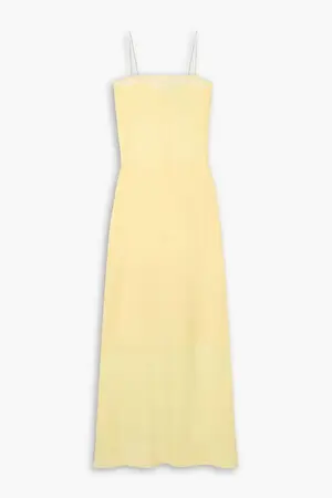 Jacquemus Brezza Crepe Gown - Pastel Yellow
