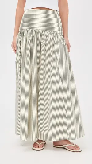Staud Procida Stripe Skirt