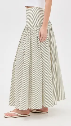 Staud Procida Stripe Skirt