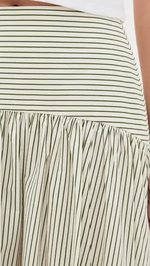 Staud Procida Stripe Skirt
