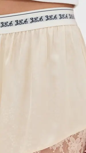 Sea Ethel Floral Lace Shorts - Butter