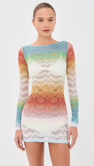 Missoni Long Sleeve Mini Dress