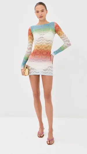 Missoni Long Sleeve Mini Dress