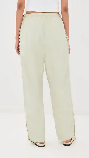 TANNER FLETCHER Ruched Stripe Pants