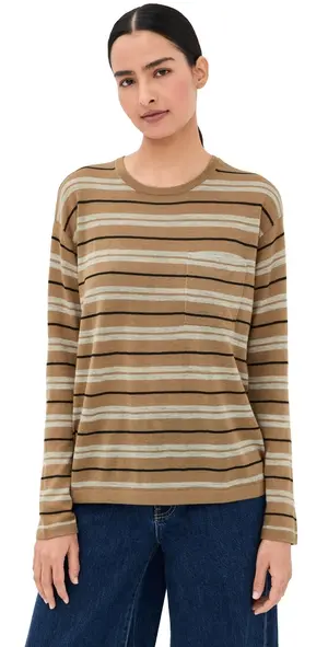 TWP 4th Street Stripe Cashmere Tee