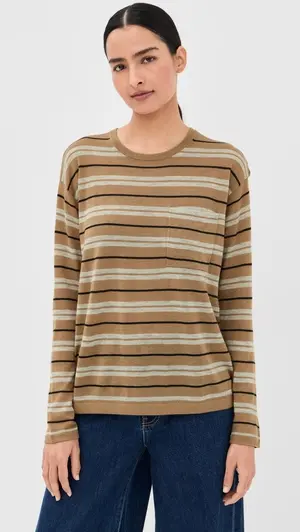 TWP 4th Street Stripe Cashmere Tee
