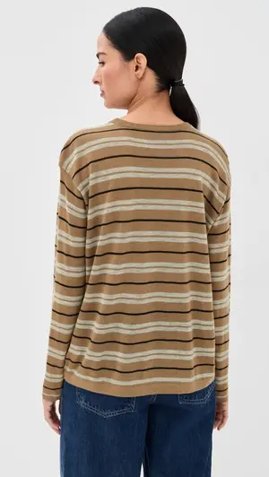 TWP 4th Street Stripe Cashmere Tee