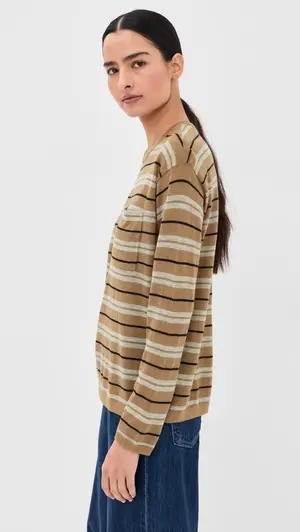 TWP 4th Street Stripe Cashmere Tee