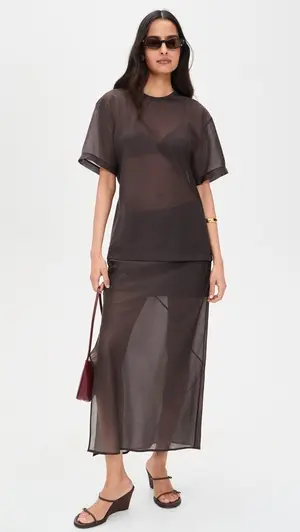 Helmut Lang Sheer Relax Airy Tee