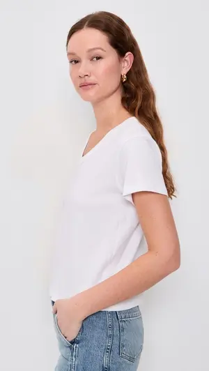 LESET Margo V Neck Shirt