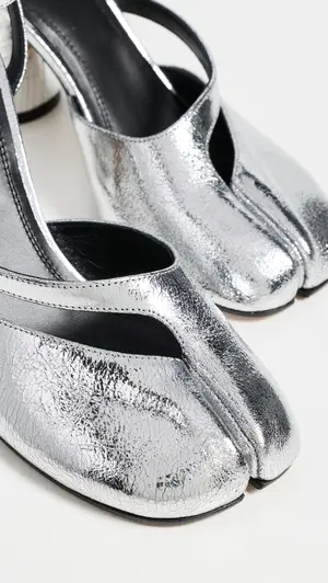 MAISON MARGIELA Tabi Sandal Pumps 80mm - Silver