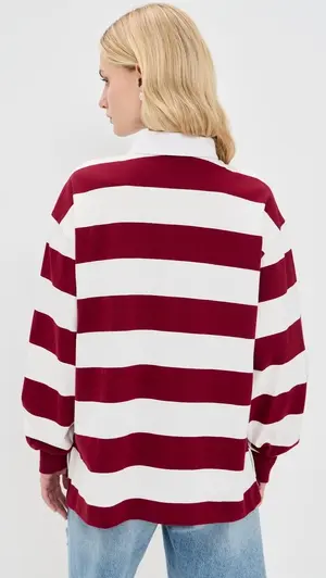 Good American Oversized Rugby Shirt