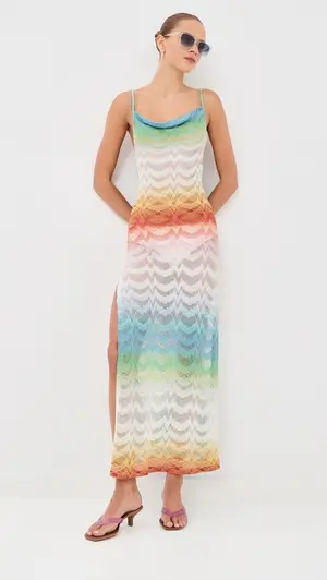 Missoni Cowl Neck Long Cover Up Dress