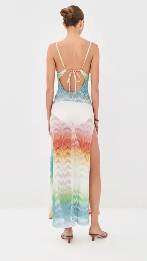 Missoni Cowl Neck Long Cover Up Dress
