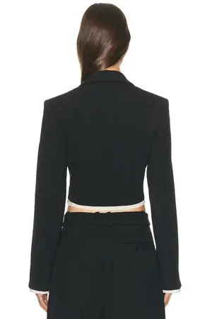 HELSA Devereux Blazer With Chiffon Edge