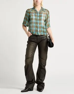 THE BIG WHITE BLUE Straight-leg Jeans With Coated Effect