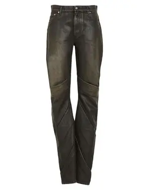 THE BIG WHITE BLUE Straight-leg Jeans With Coated Effect