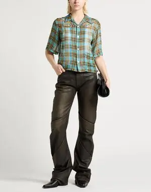 THE BIG WHITE BLUE Straight-leg Jeans With Coated Effect