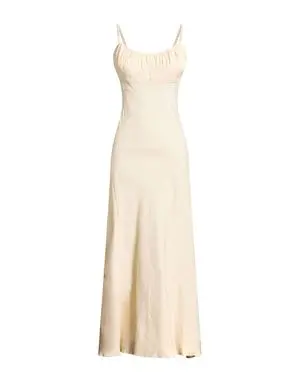 Sandro Maxi Dress Linen, Cotton, Elastane