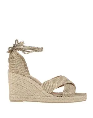 CastaÑer Espadrille Wedge Sandals - Gold