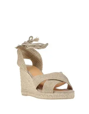 CastaÑer Espadrille Wedge Sandals - Gold