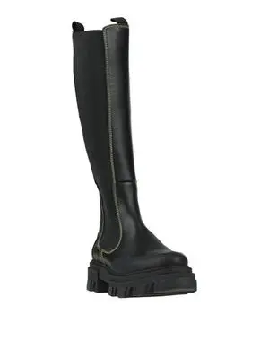 GANNI Leather Boots - Black