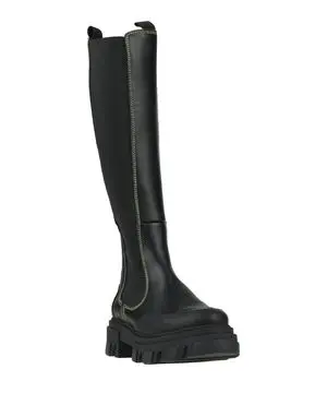 GANNI Leather Boots - Black
