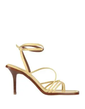Ba&sh Thong Sandal With Stiletto Heel - Yellow
