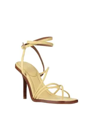 Ba&sh Thong Sandal With Stiletto Heel - Yellow