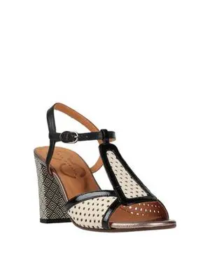 Chie Mihara Leather Perforated Sandals
