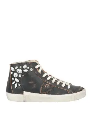 Philippe Model Prsx Leather Sneakers - Black