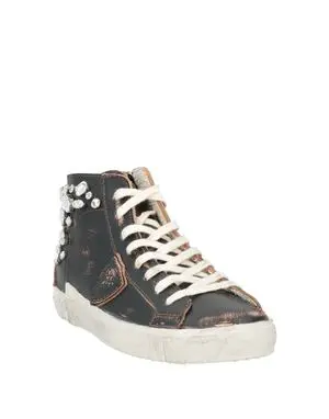 Philippe Model Prsx Leather Sneakers - Black