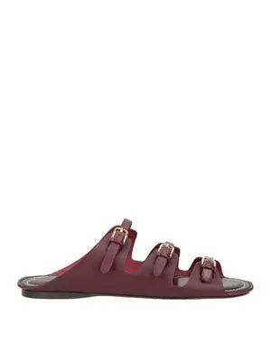 Sandro Leather Sandals - Red