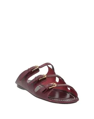 Sandro Leather Sandals - Red