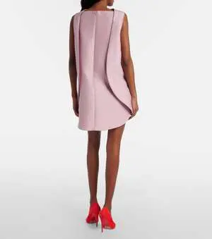 Balenciaga Silk And Wool Minidress - Pink