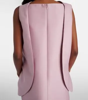 Balenciaga Silk And Wool Minidress - Pink