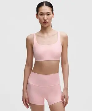 Lululemon Flexyflex Squareneck Yoga Bra - Pink Pearl