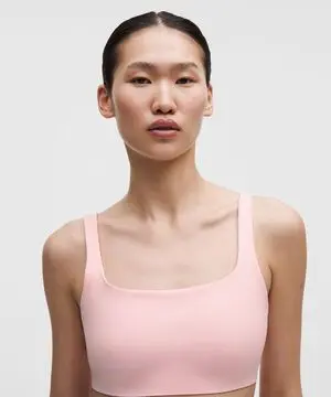 Lululemon Flexyflex Squareneck Yoga Bra - Pink Pearl
