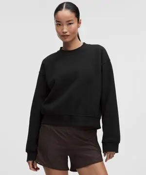 Lululemon Steady State Superloft Crewneck Sweatshirt - Black