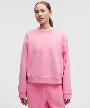 Lululemon Steady State Superloft Crewneck Sweatshirt - Candy Cloud