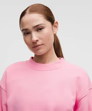 Lululemon Steady State Superloft Crewneck Sweatshirt - Candy Cloud