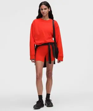 Lululemon Steady State Superloft Crewneck Sweatshirt - Cherry Ember