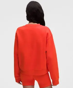 Lululemon Steady State Superloft Crewneck Sweatshirt - Cherry Ember