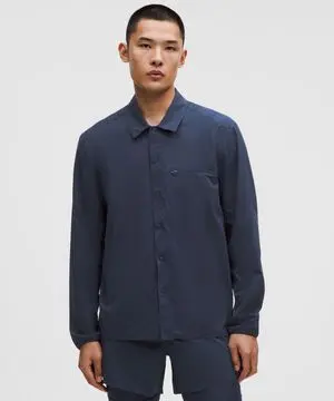 Lululemon Perforated Running Overshirt - Club Blue