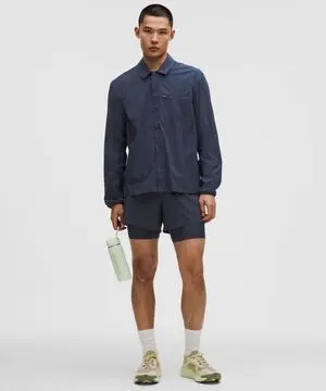 Lululemon Perforated Running Overshirt - Club Blue