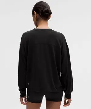 Lululemon Jersey Training V-neck Long-sleeve Shirt - Black