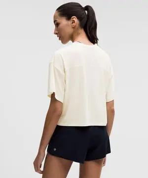 Lululemon Jersey Training V-neck T-shirt - Light Ivory
