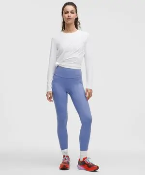 Lululemon Side-ruched Running Long-sleeve Shirt - White