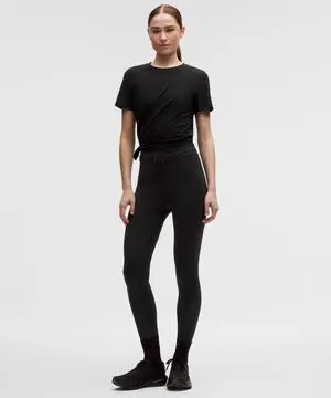 Lululemon Side-ruched Running Short-sleeve Shirt - Black