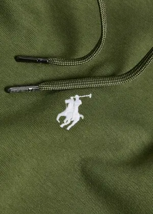 Polo Ralph Lauren Hooded Cotton-blend Sweatshirt - Olive